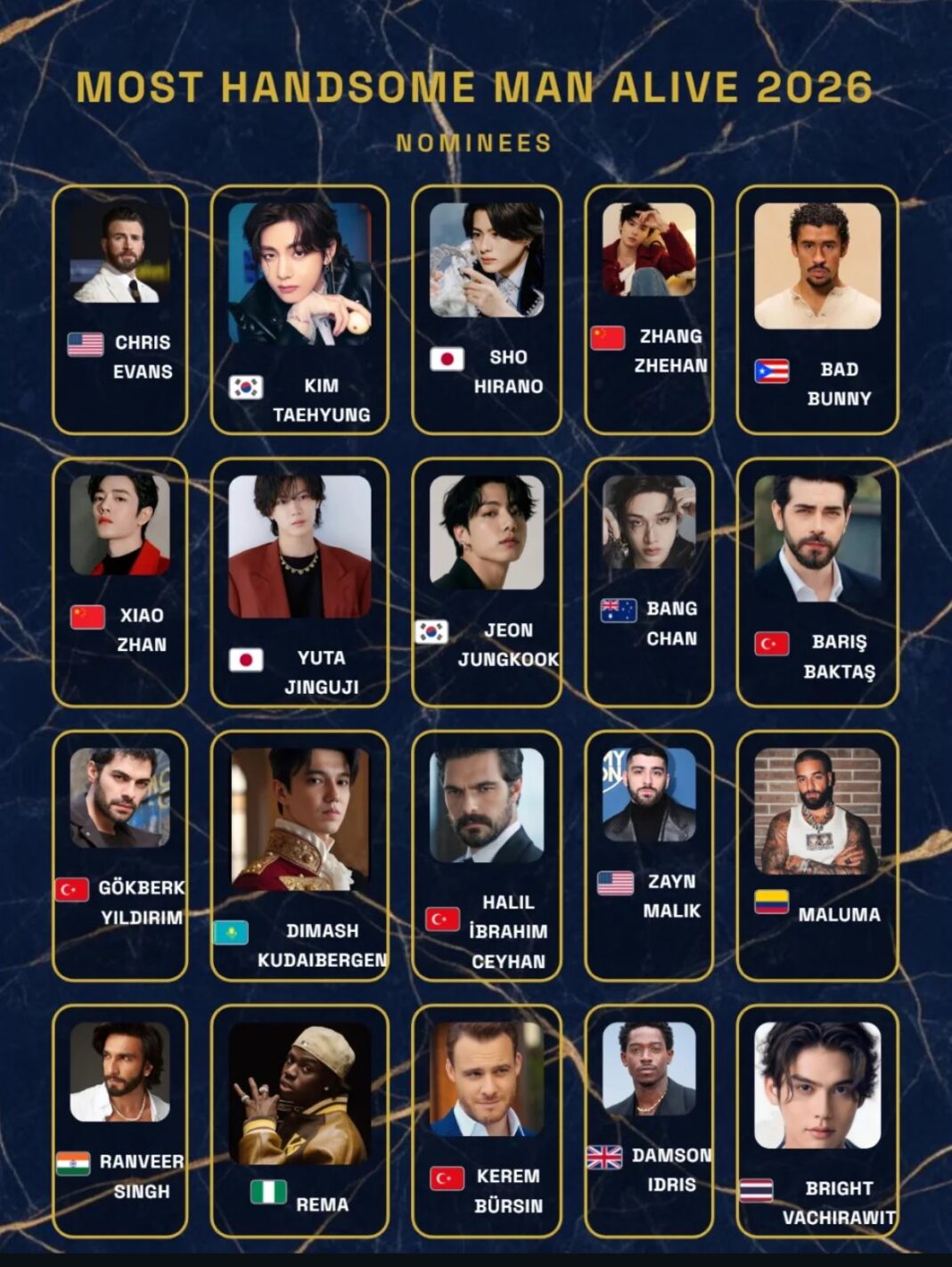 Rema, Damson Idris Nominated for 2026 ‘Most Handsome Man Alive ...